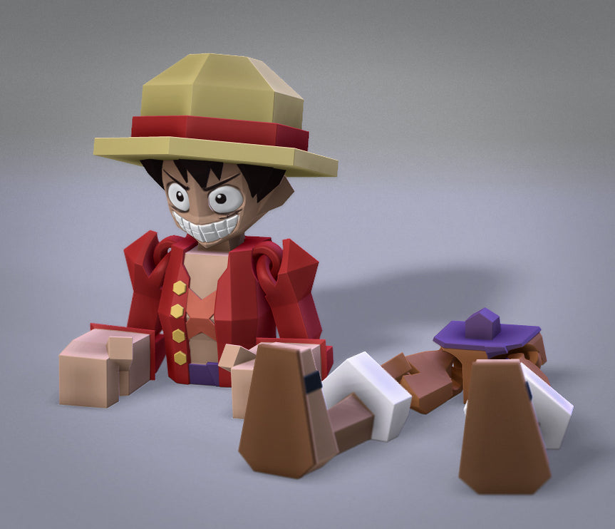 Low Poly Flexi Luffy — Nikko Industries