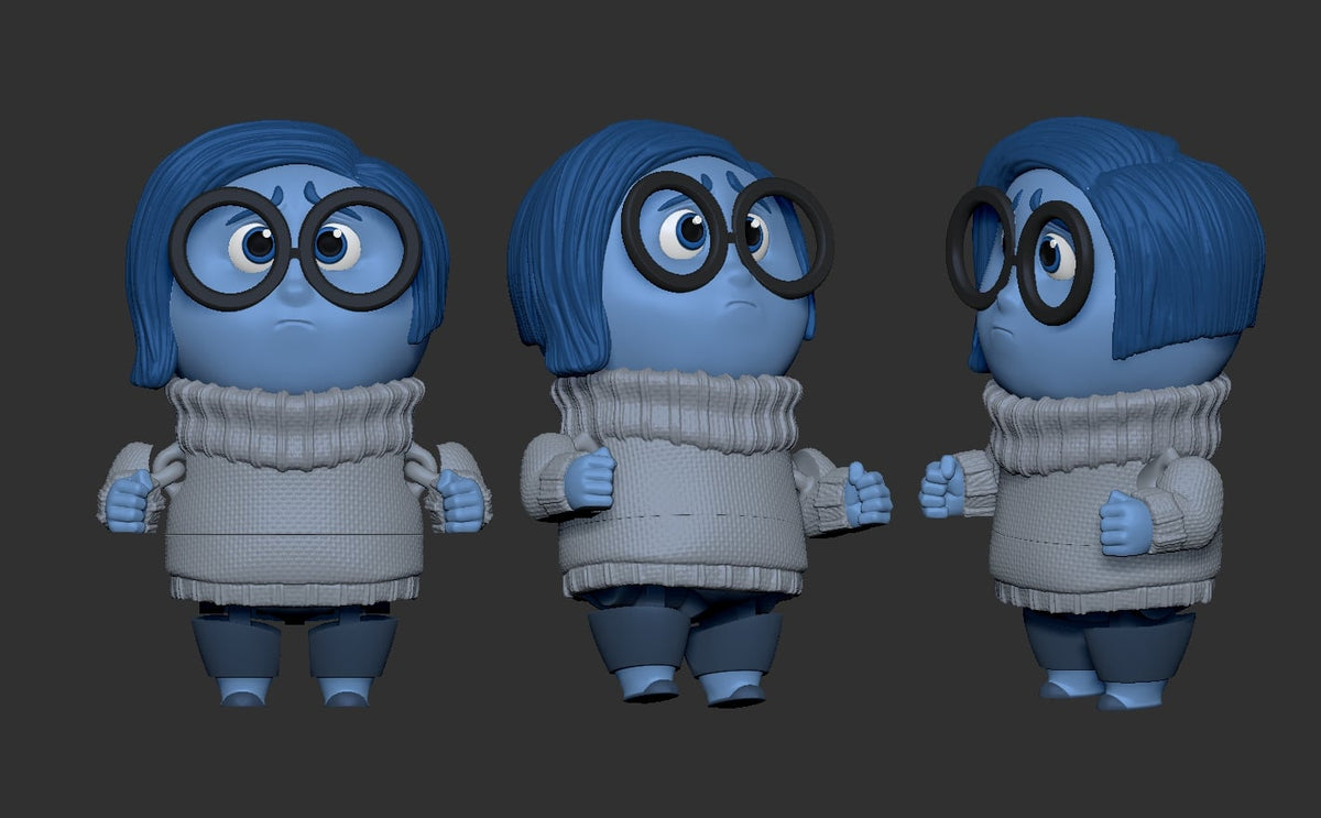 Inside Out Sadness Flexi Toy — Nikko Industries