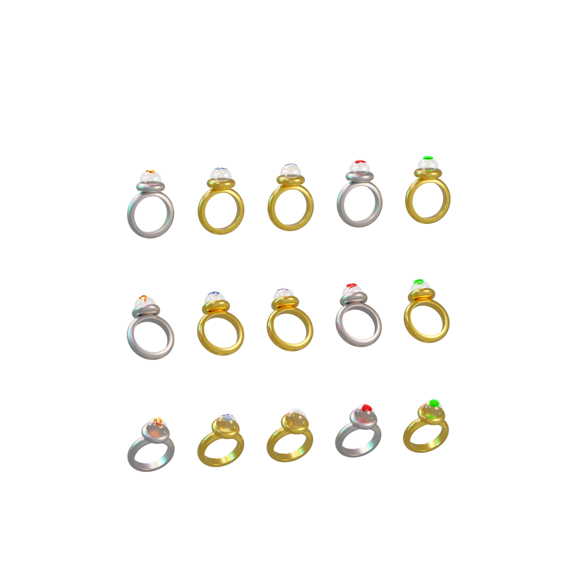 Captain Planet Ring Collection — Nikko Industries