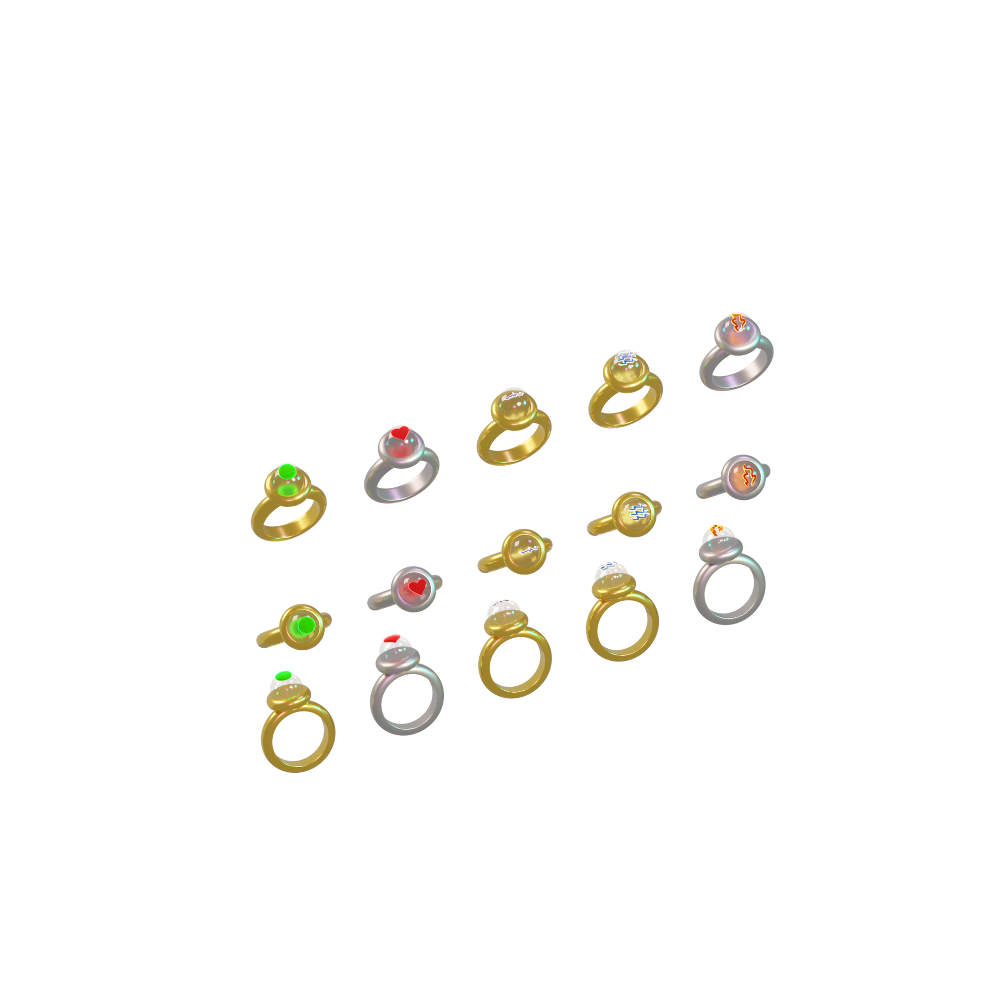 Captain Planet Ring Collection — Nikko Industries