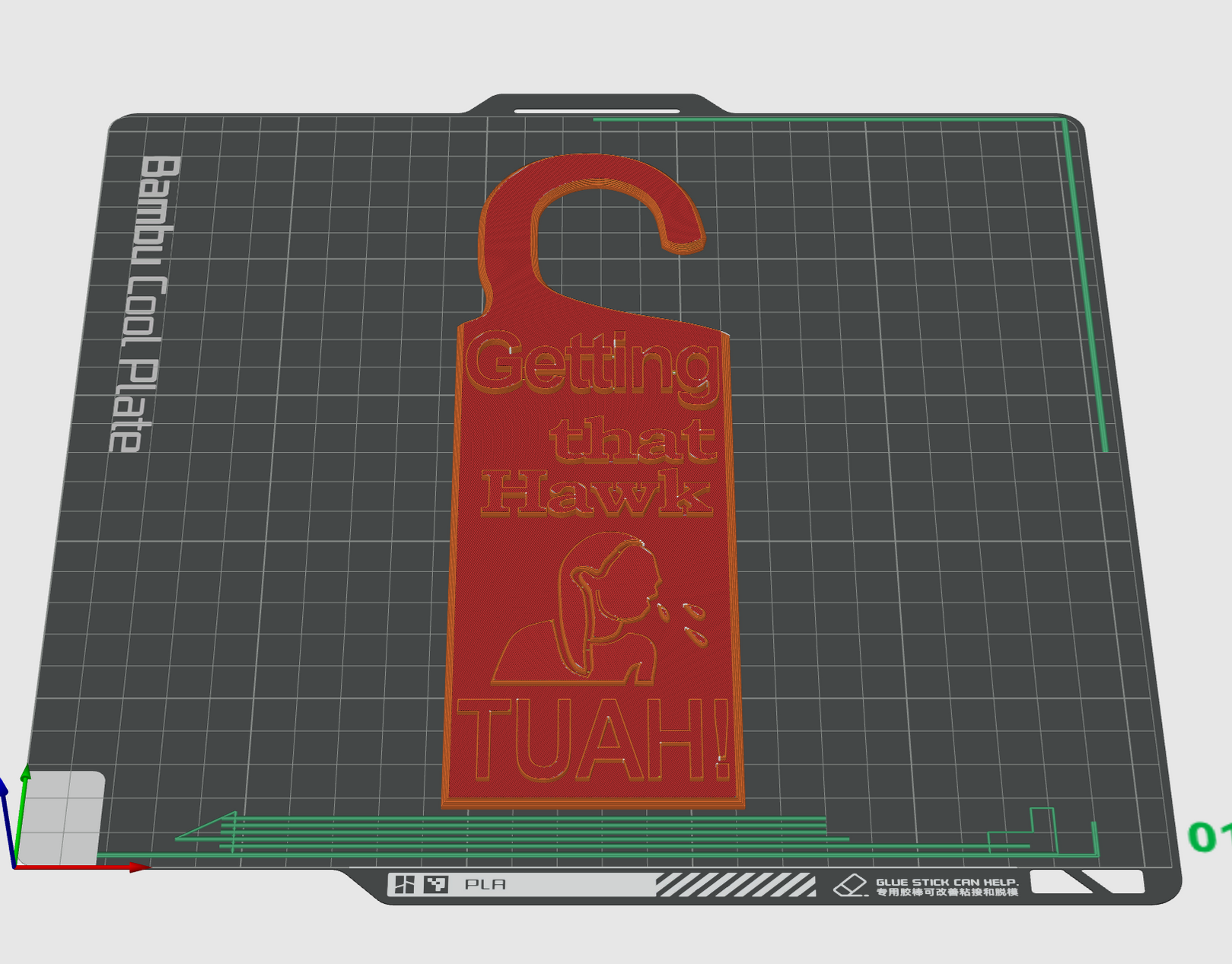 Hawk Tuah Do Not Disturb Sign — Nikko Industries