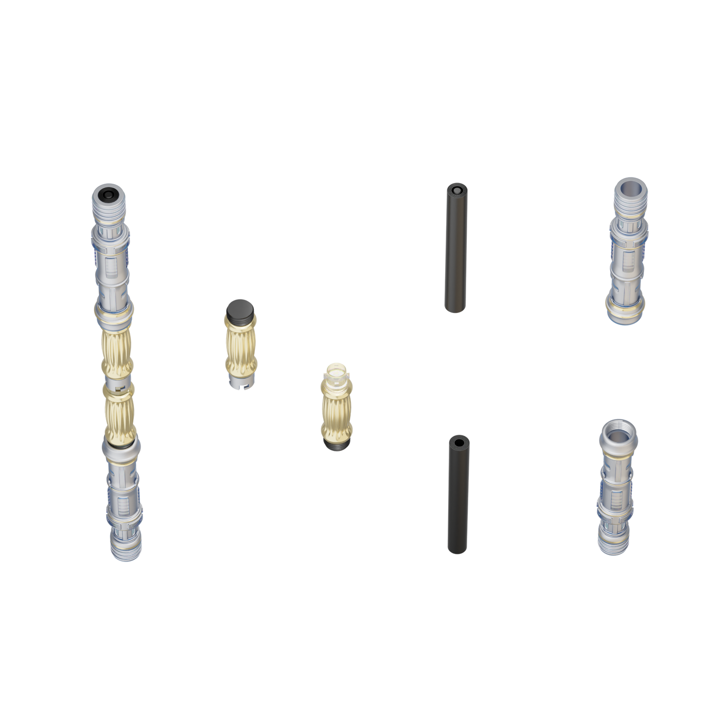 Print in Place Connecting Double Lightsaber Concept 9 — Nikko Industries