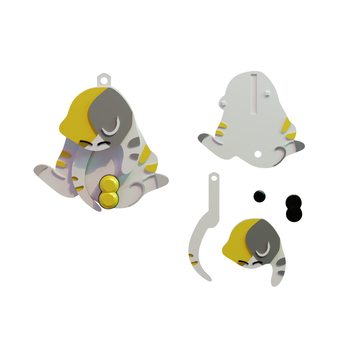 Funny Cat Keychain — Nikko Industries