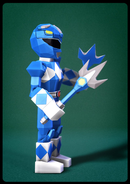 Low Poly Flexi Blue Ranger — Nikko Industries