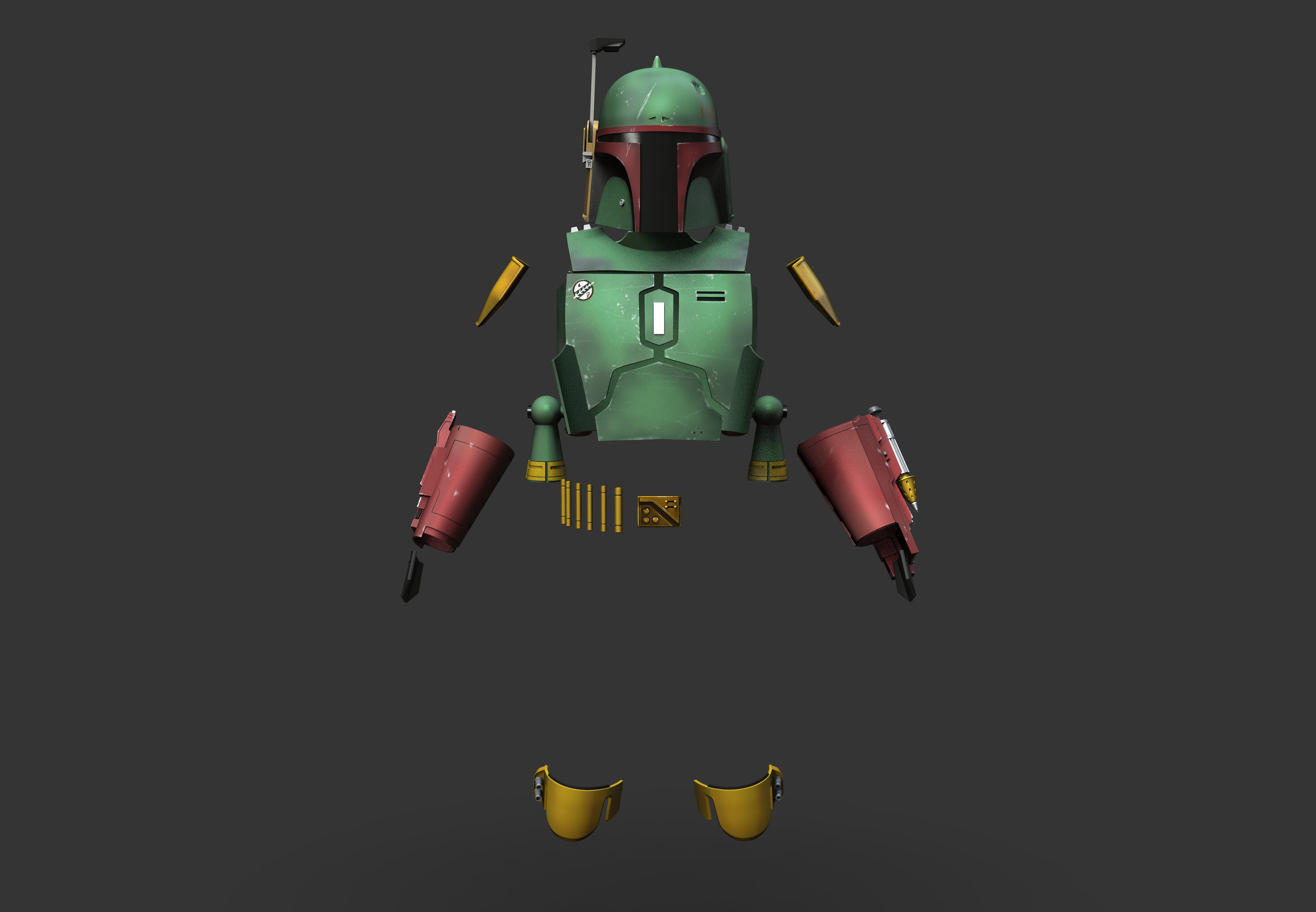 Boba Fett Armor STL- Book of Boba Fett — Nikko Industries