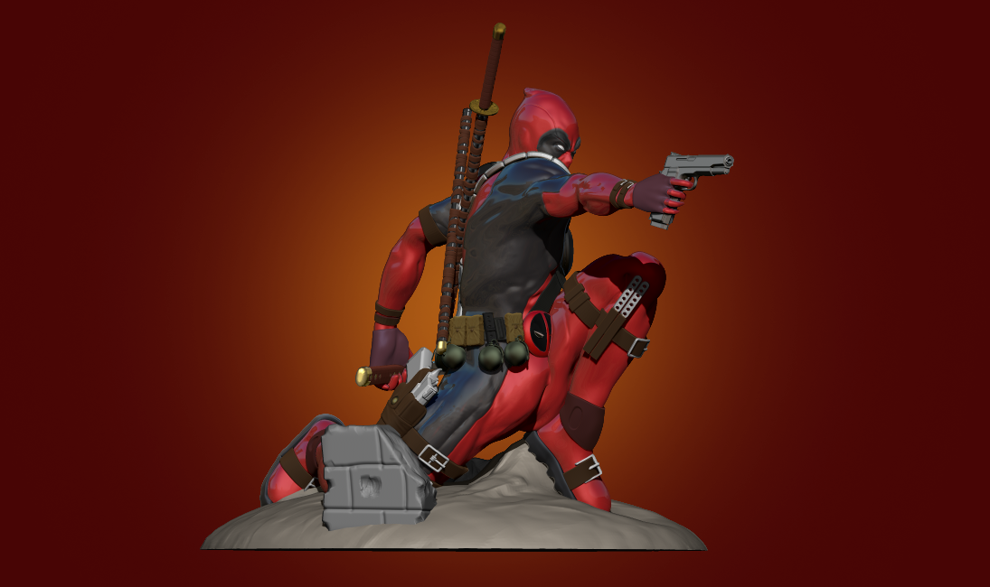 Deadpool Statue STL — Nikko Industries