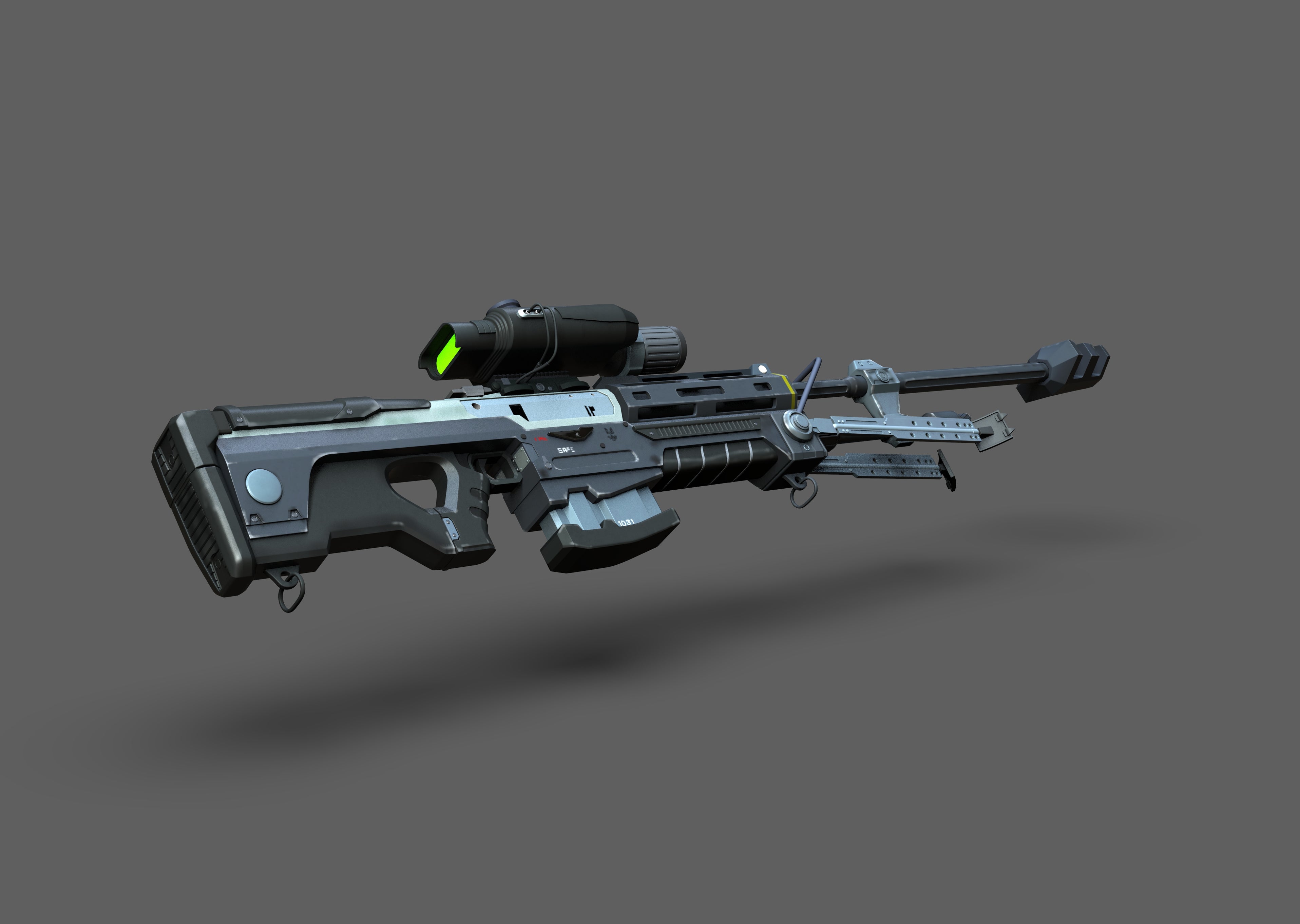 Halo SRS99 50Cal Sniper Rifle STL — Nikko Industries