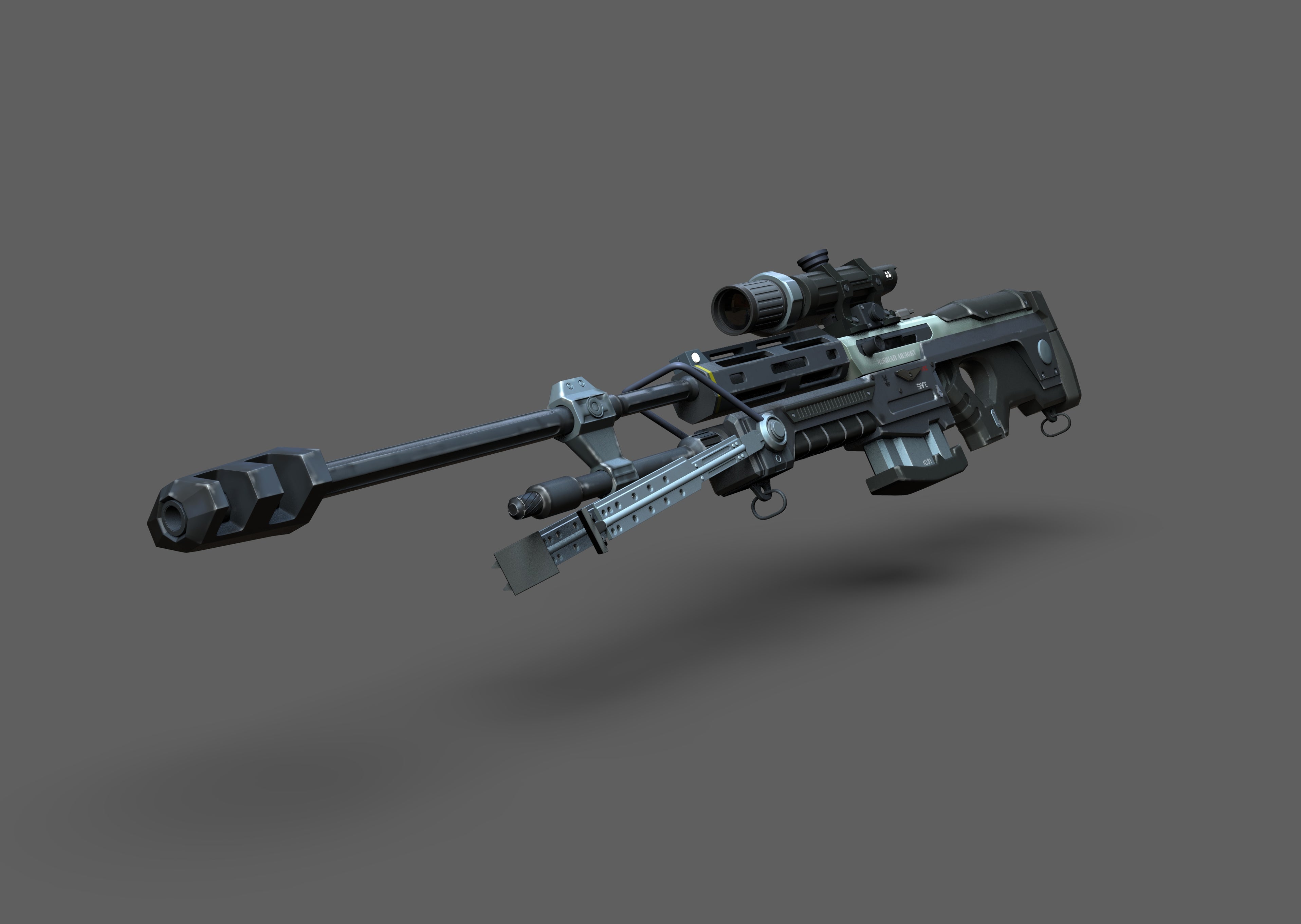 Halo SRS99 50Cal Sniper Rifle STL — Nikko Industries