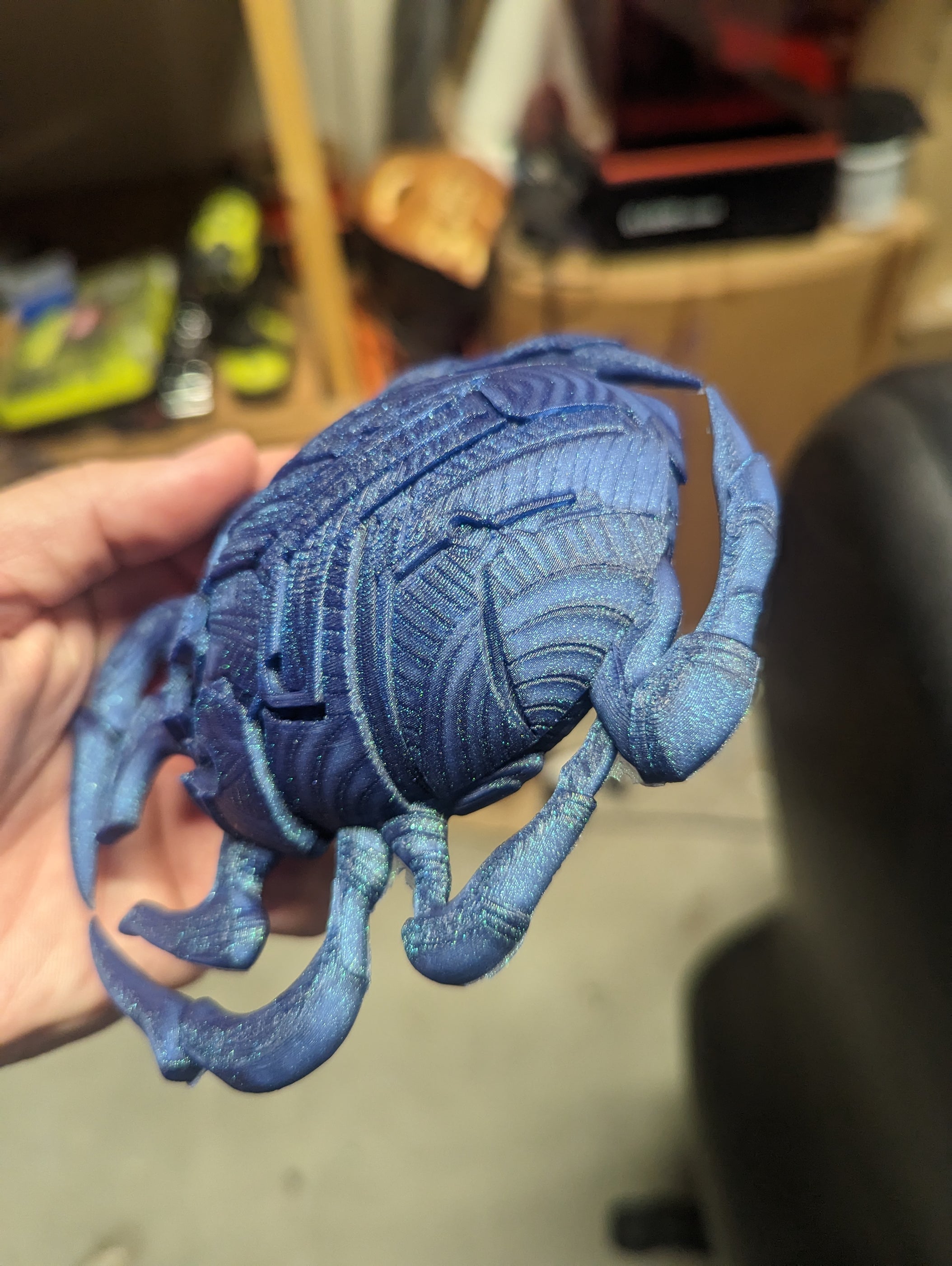 Static Blue Beetle Scarab — Nikko Industries