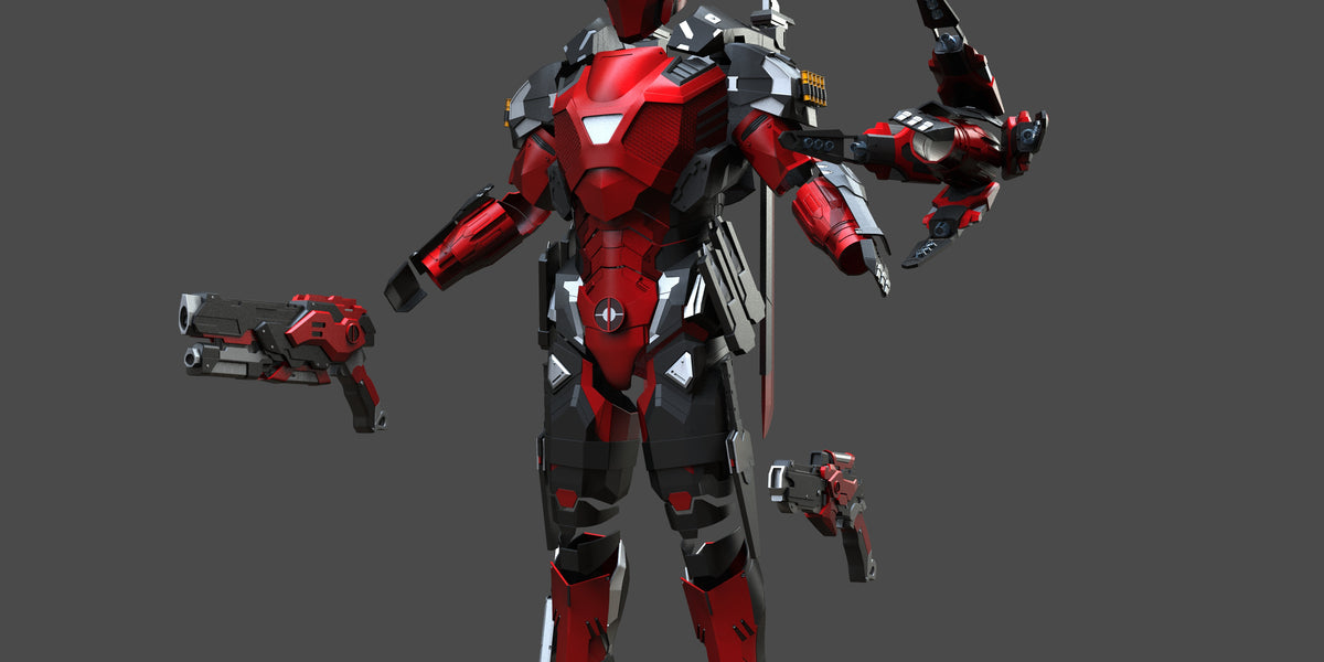 Armored Deadpool STL — Nikko Industries