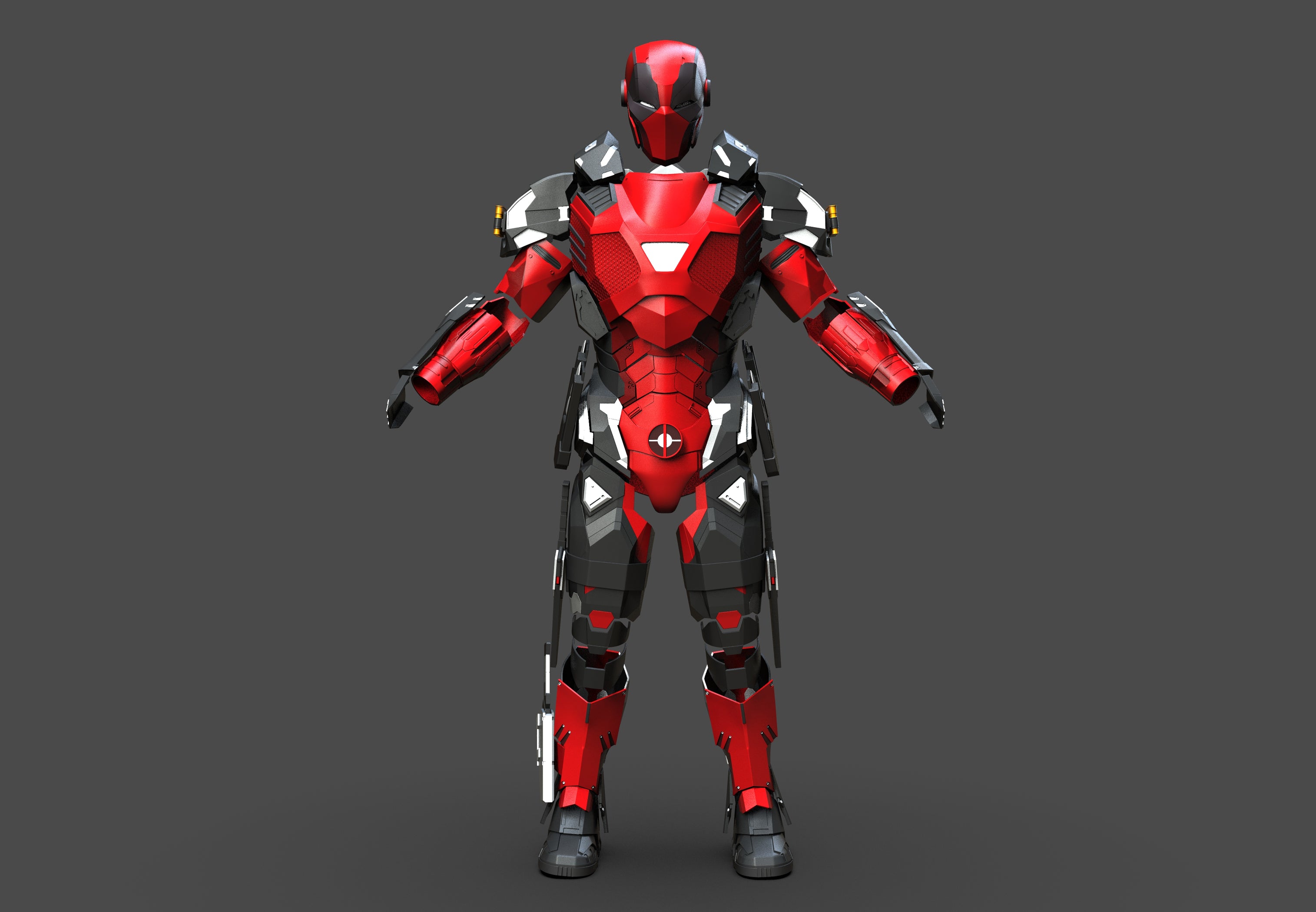 Armored Deadpool STL — Nikko Industries