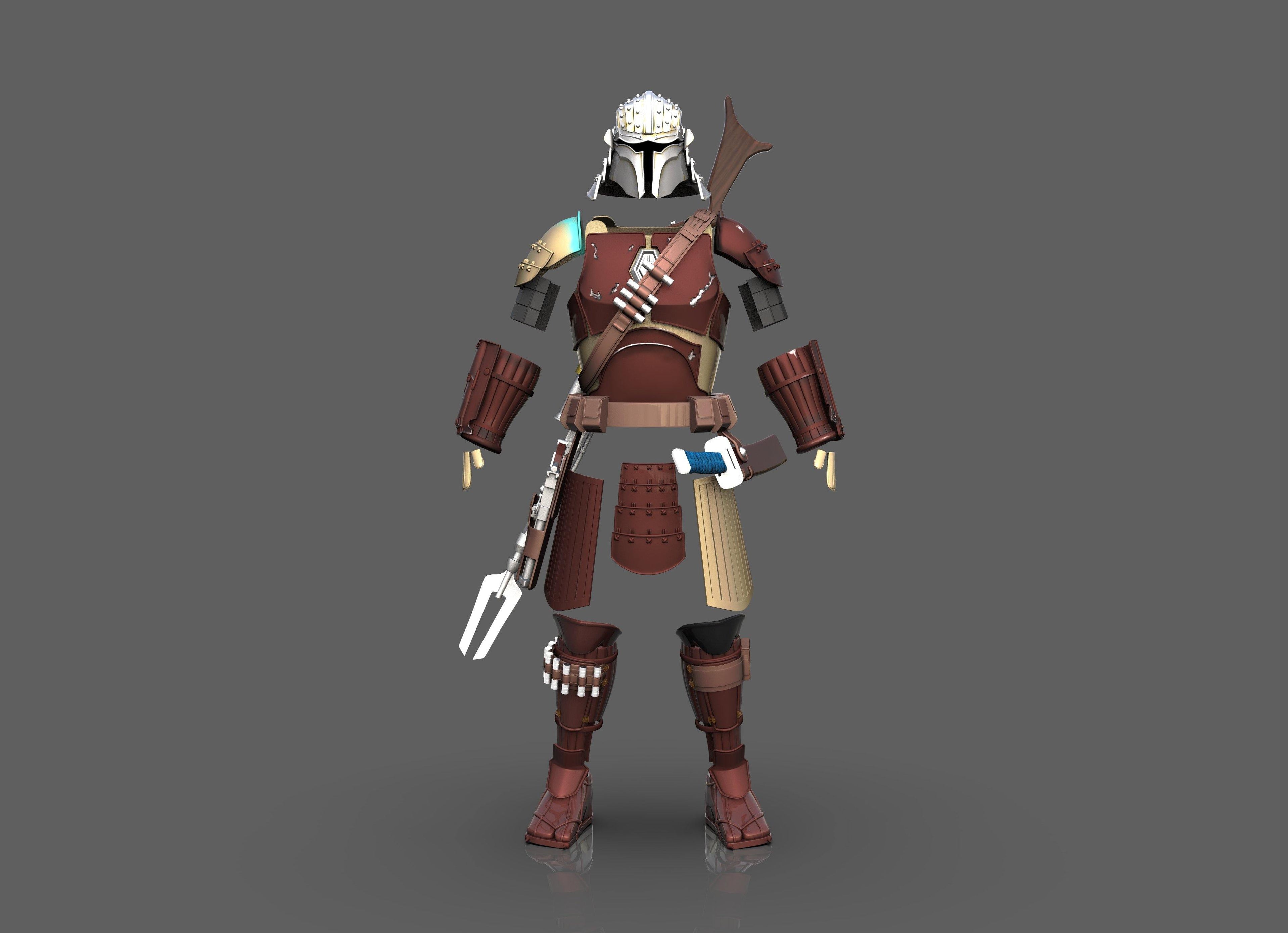 Mandalorian Samurai Armor STL — Nikko Industries